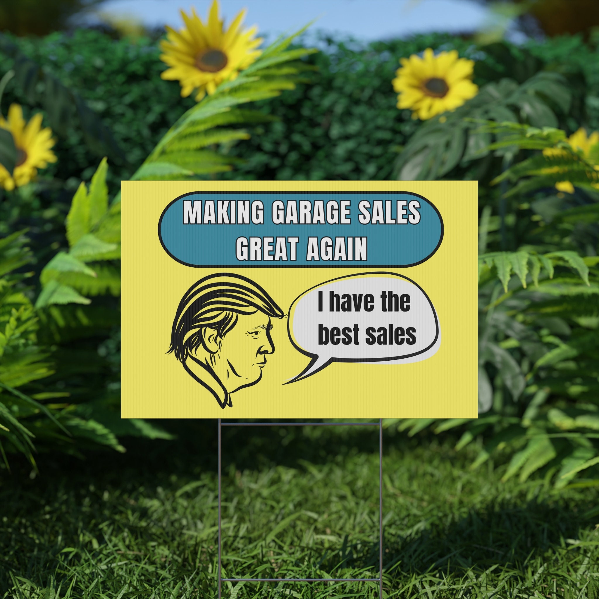 Funny Garage Sale Yard Sign, Trump Huge Garage Sale, DIY Yard Sale ...