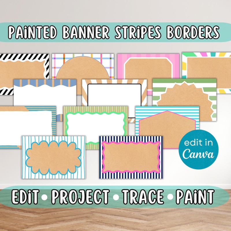 Striped Banner - Etsy