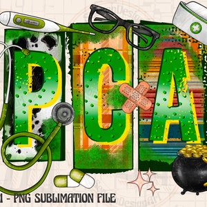 St. Patricks Day PCA Png, St. Patrick's Day Nurse Life Png Sublimation ...