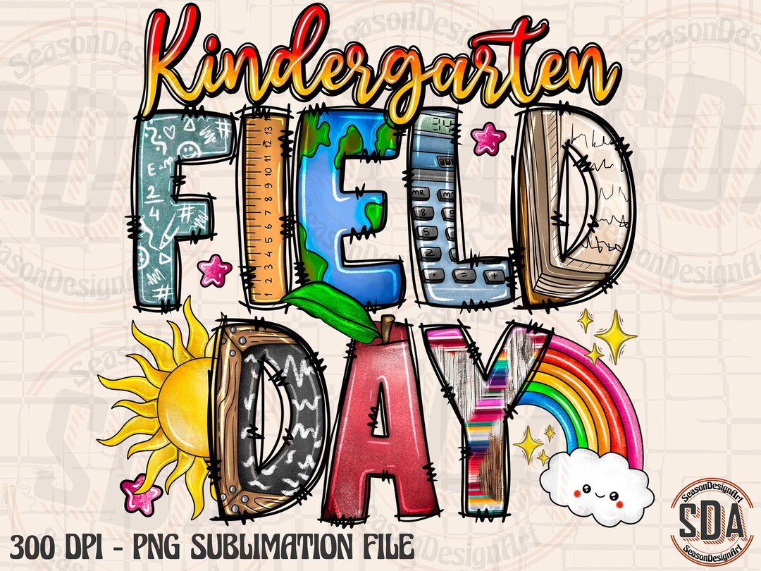 Kindergarten Field Day Png Sublimation Design Download, Field Day Png ...