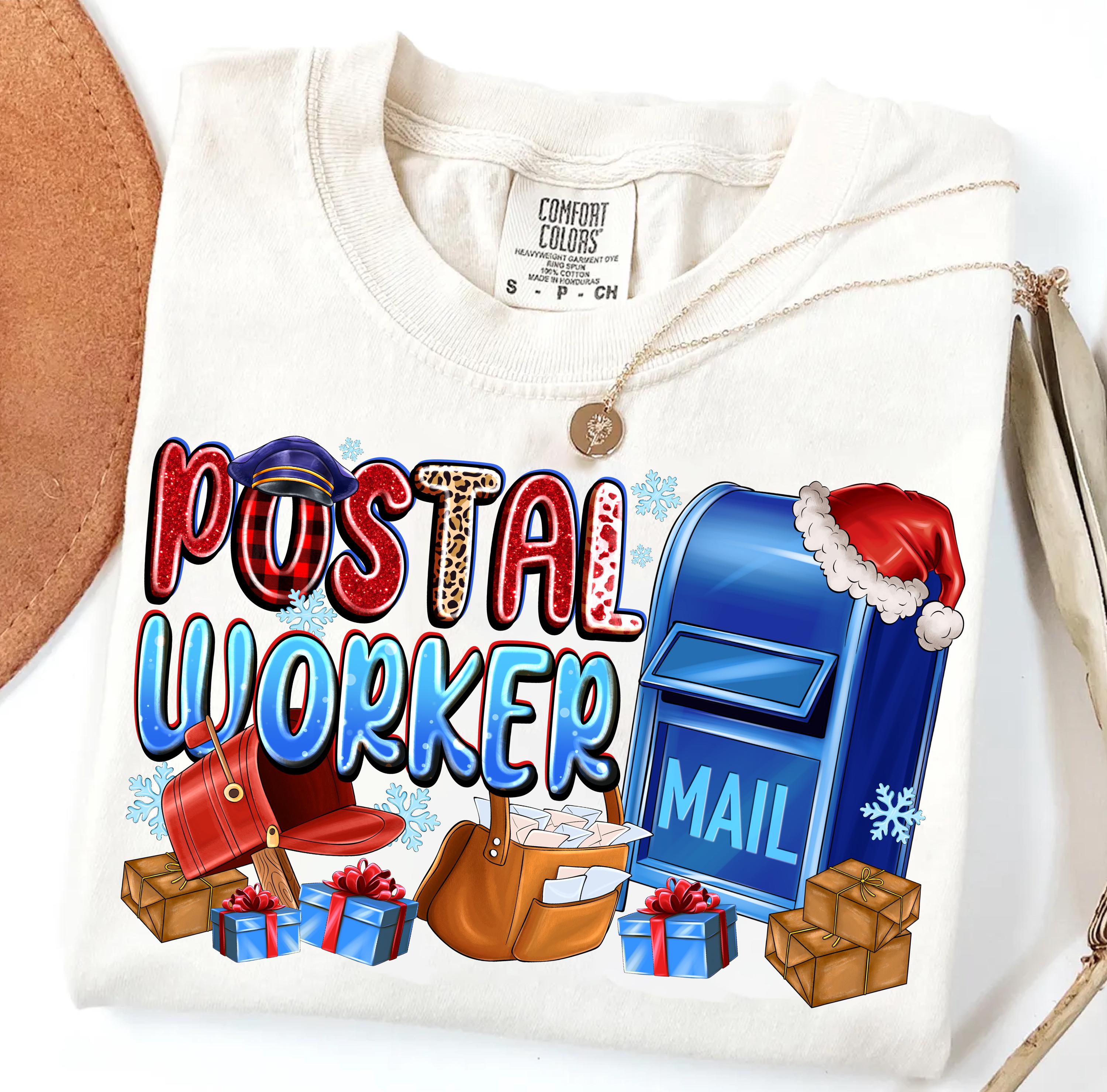 Christmas Postal Worker PNG: Sublimation Design (digital Download) - Etsy