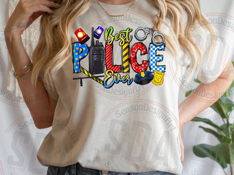 Best Police Ever Png Police Png Father's Day Design - Etsy