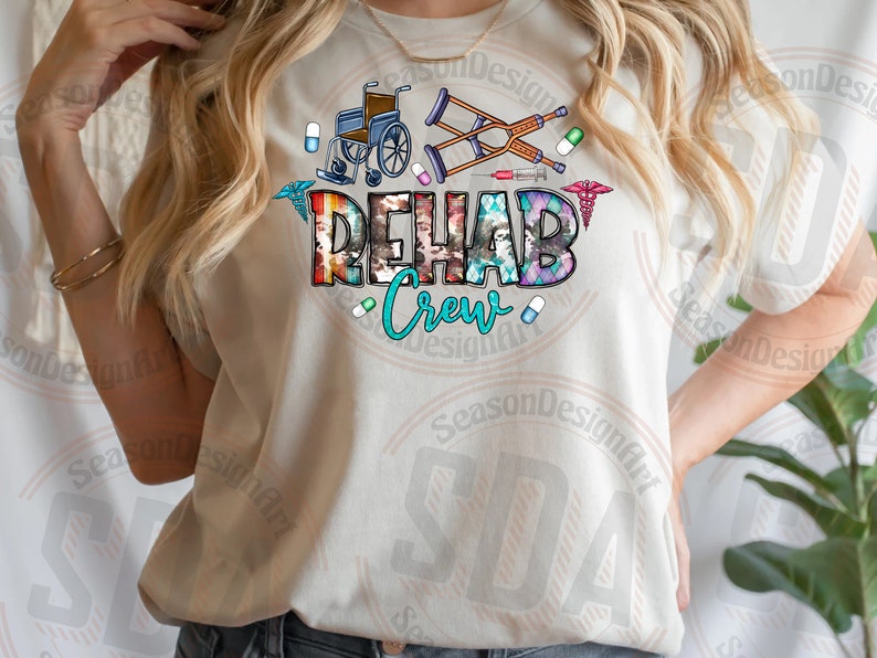 Rehab Crew Sublimation Design Png Emergency Room Pngnurse - Etsy