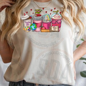 Teacher Coffee Cups Png, Sublimation Design Download, Teacher's Day Png ...