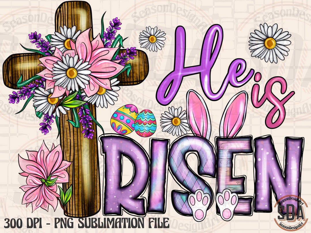 He is Risen Png, He is Risen Png Design, Christian Easter Png, Easter ...