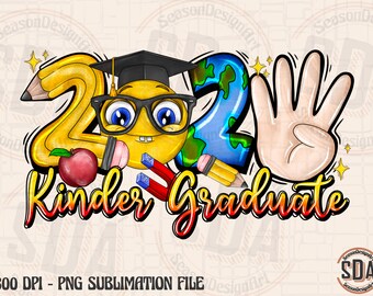 2024 Kinder Graduate Png, Kindergarten Graduation Png Sublimation ...