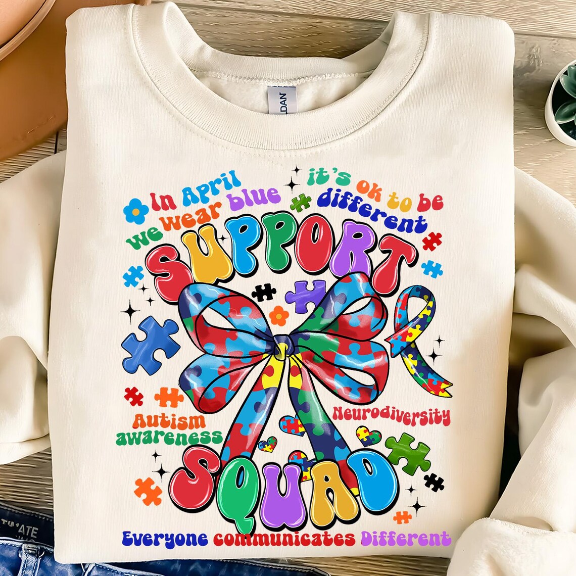 Autism Support Squad PNG: Awareness Design (digital Download) - Etsy