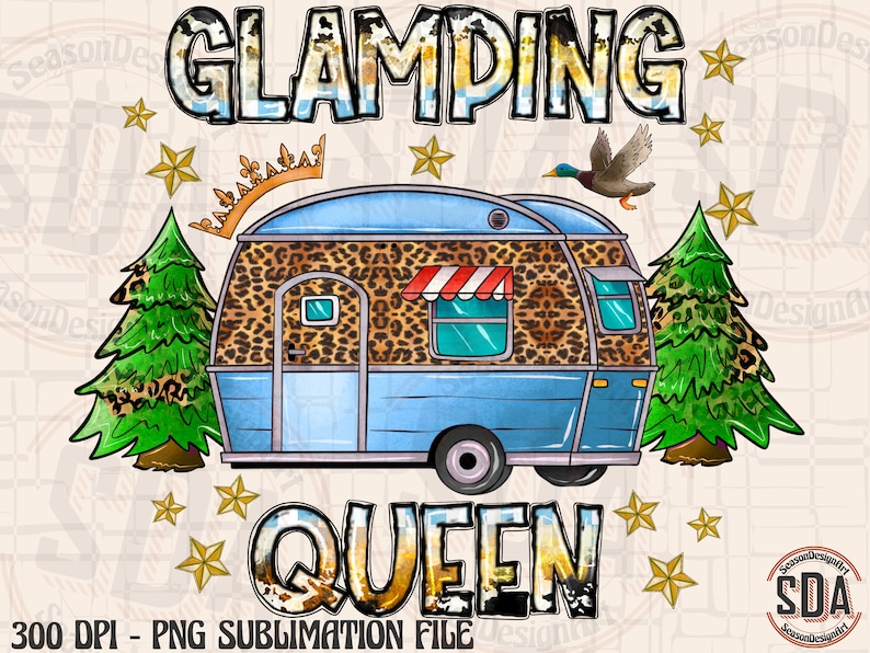 Camping Queen PNG Camping PNG Camper Sublimation Design - Etsy
