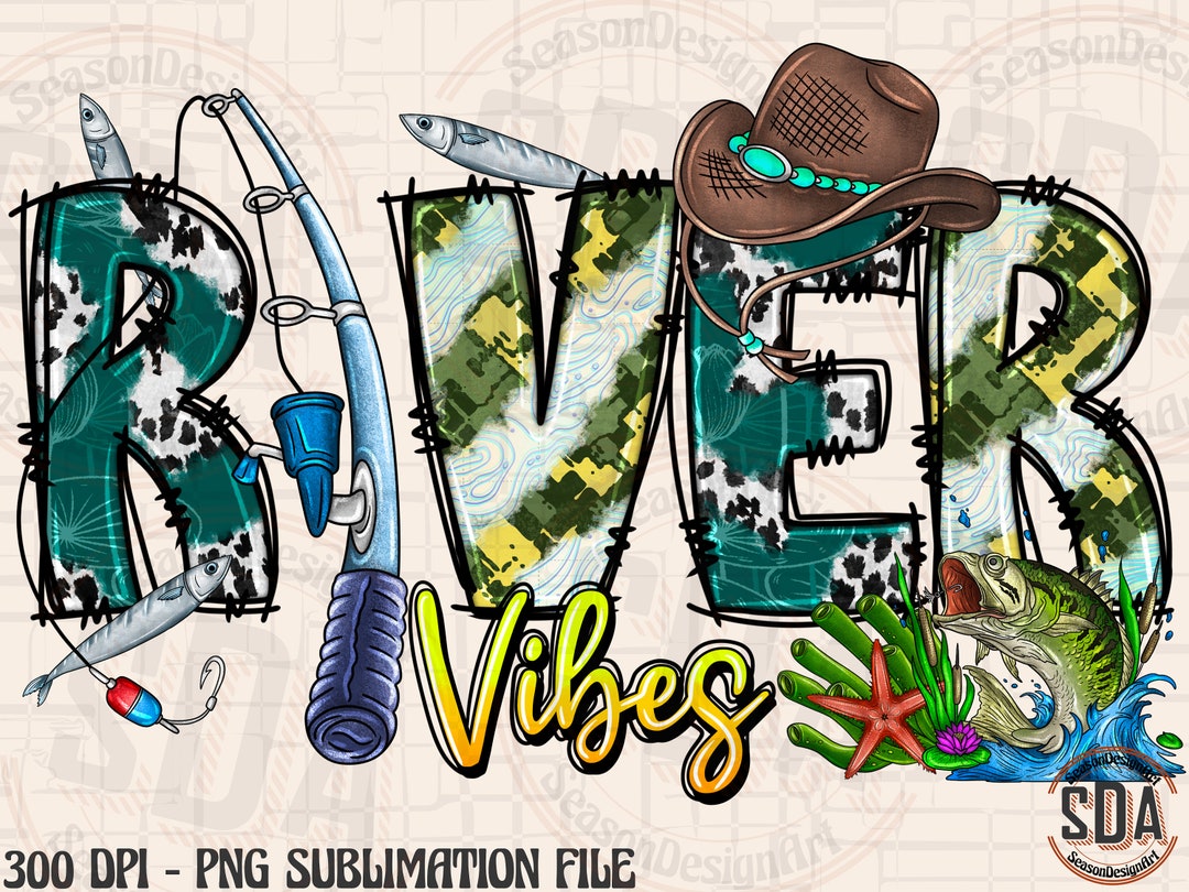 River Vibes Png Sublimation Design Download, Summer Png Design, Lake ...