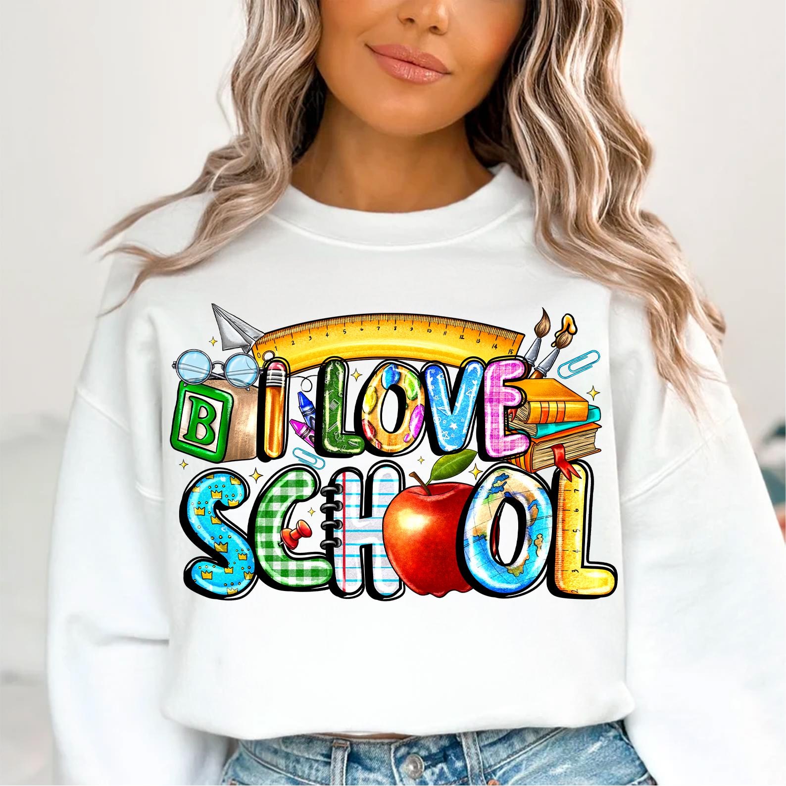 I Love School PNG: Teacher Appreciation Graphic (digital Download) - Etsy