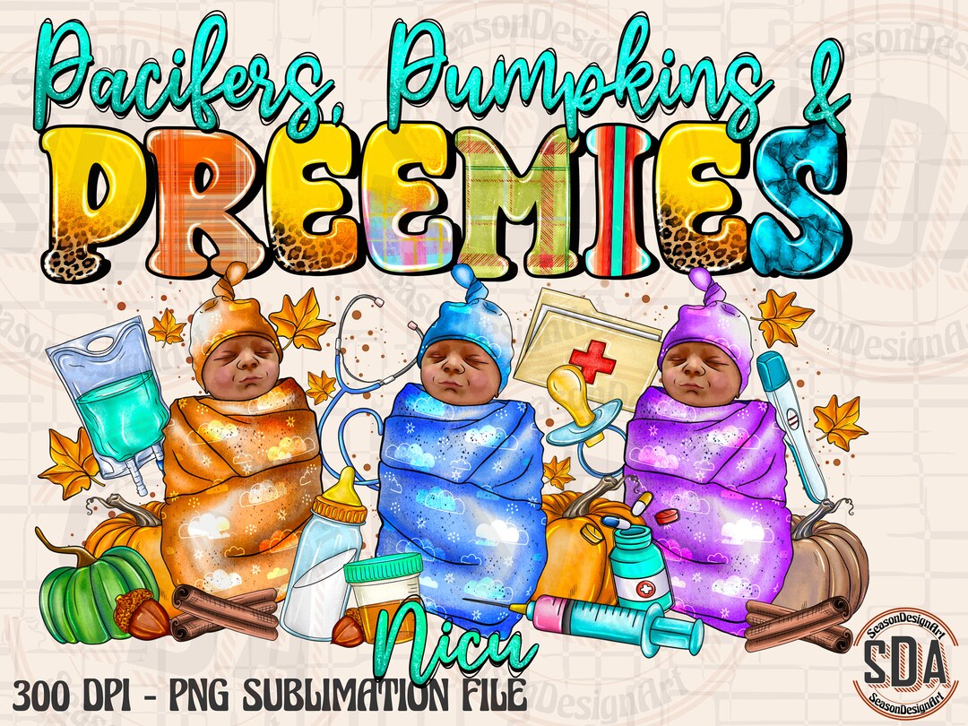 Fall Nicu Nurse Png, Nicu Nurse Png, Halloween Nicu Nurse Png, Neonatal ...