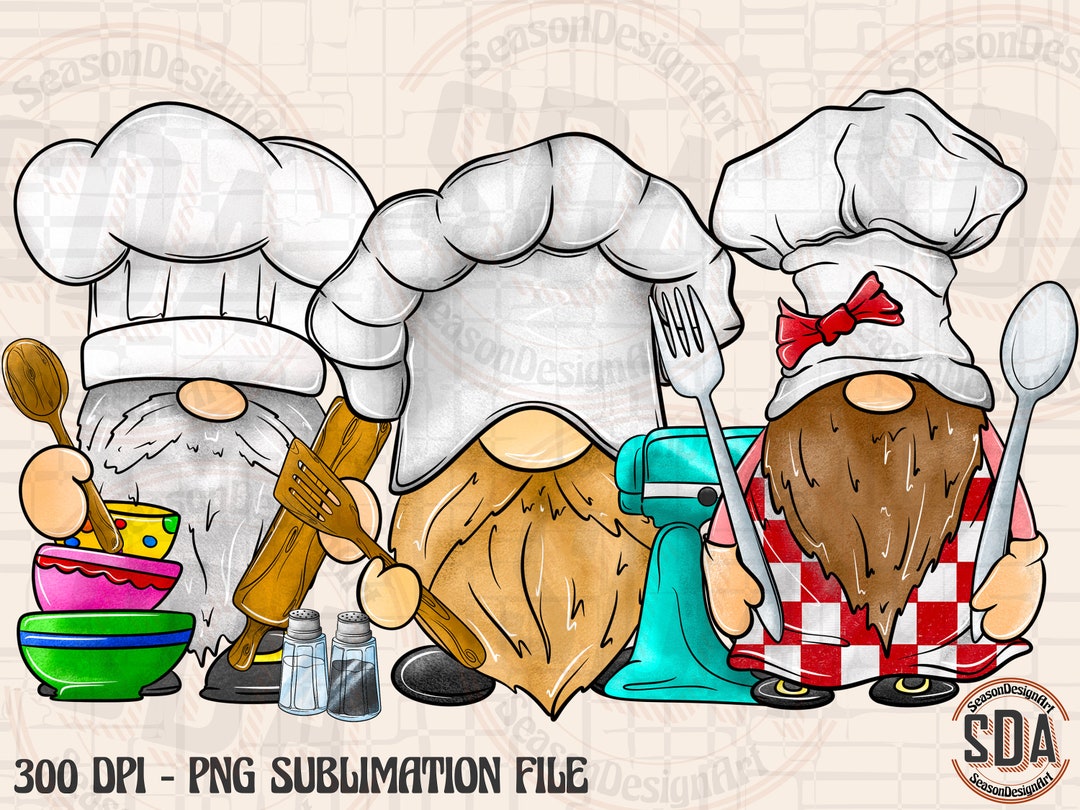 Chefs Gnomes Png, Baking Gnome Png, Kitchen Gnome Png, Chef Gnome Png ...