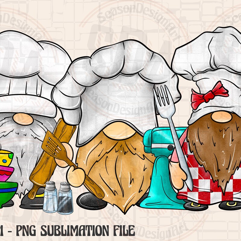 Chef Gnomes - Etsy