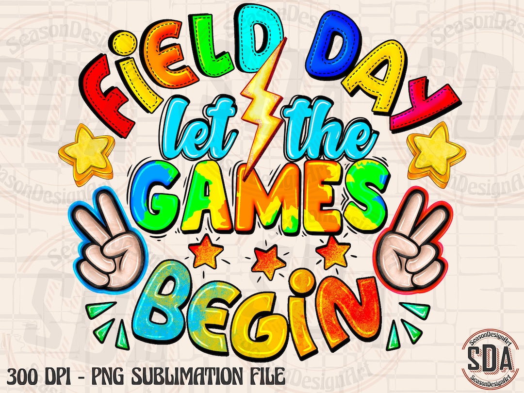 Field Day PNG: School Sublimation Design (digital Download) - Etsy