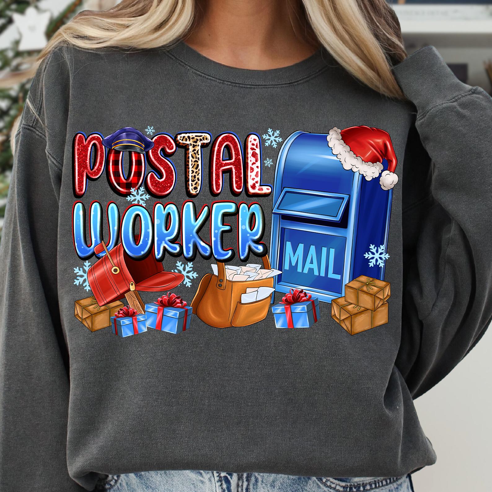 Christmas Postal Worker PNG: Sublimation Design (digital Download) - Etsy