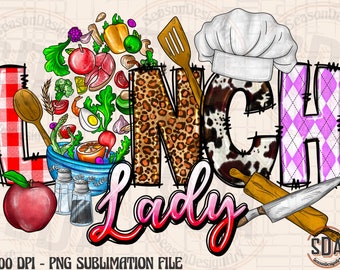 Lunch Lady Png Sublimation Design, Lunch Lady Png, Lunch Lady Clipart ...