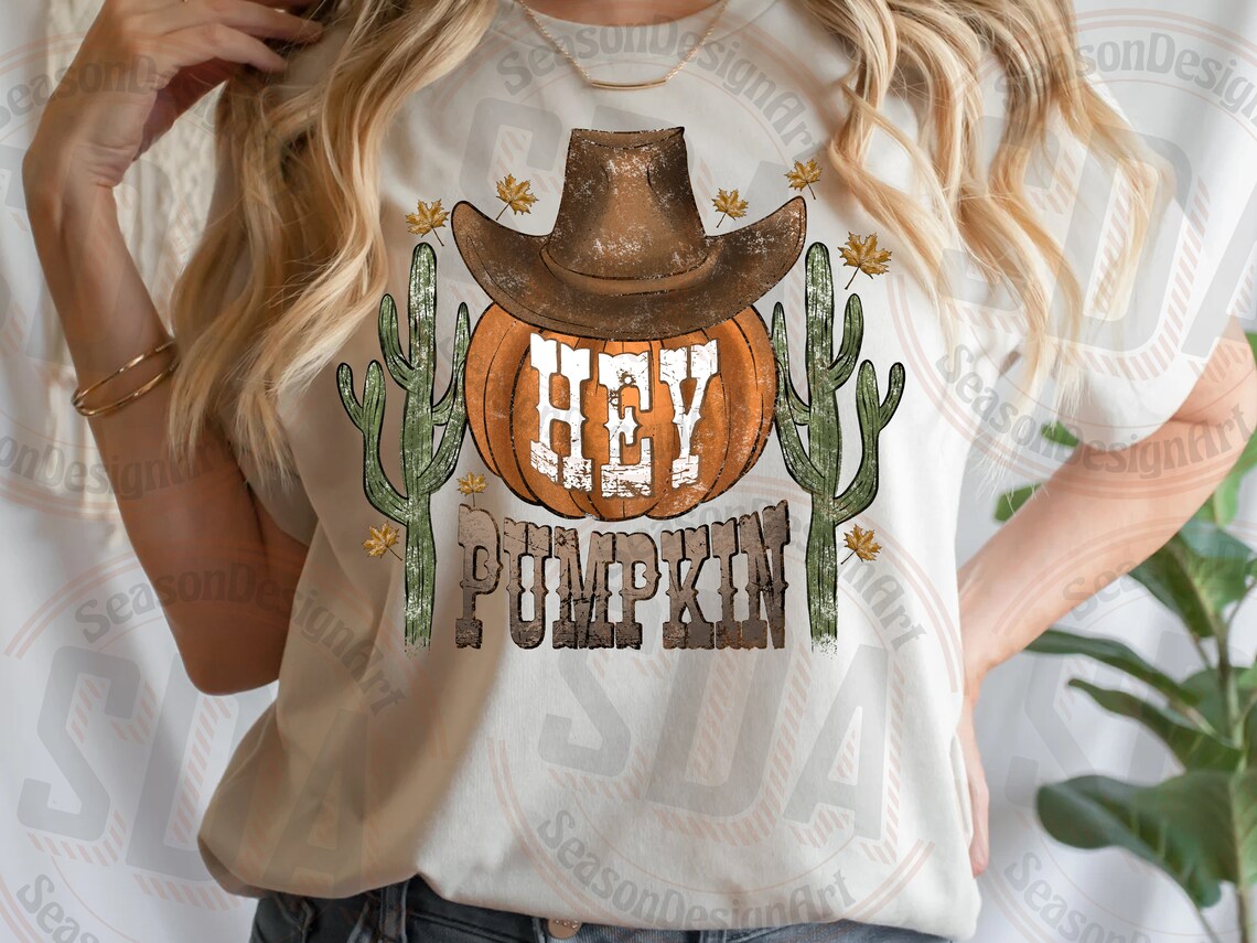 Hey Pumpkin Png Pumpkin Png Western Fall PNG Fall - Etsy