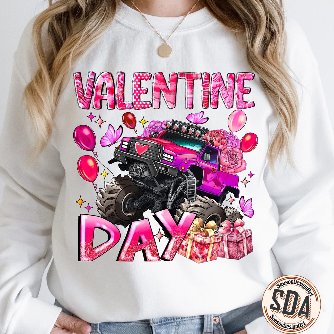 Valentine Monster Truck PNG: Heart Crusher Design (digital Download) - Etsy