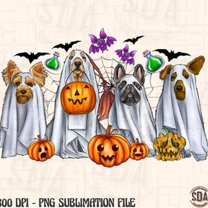 Retro Ghost Dog PNG: Spooky Halloween Design (digital Download) - Etsy