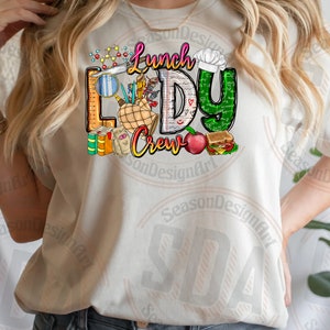 Lunch Lady Crew Png,lunch Lady Sublimation Design, Lunch Lady, Lunch ...