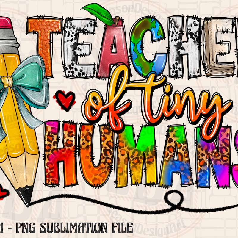 Teacher of Tiny Humans - Etsy