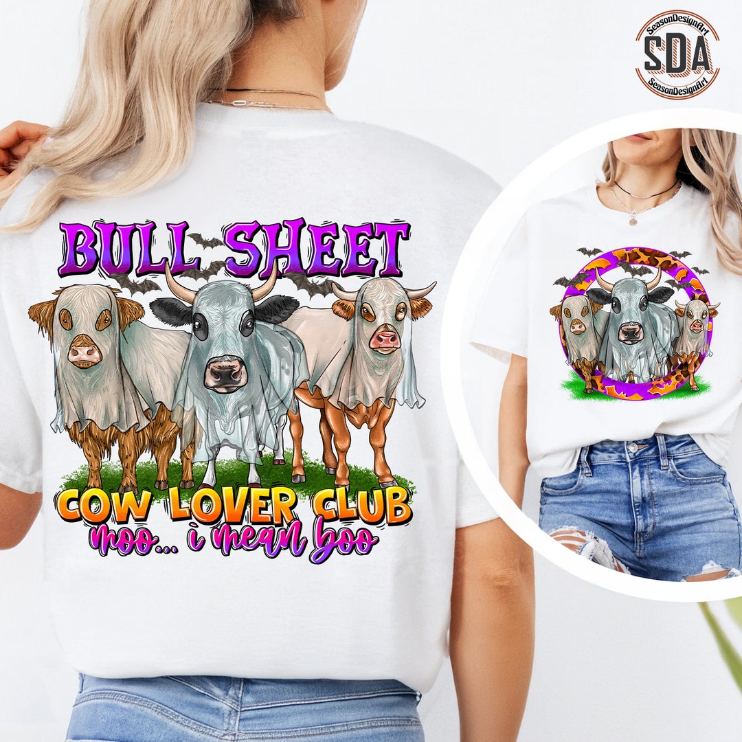 Bull Sheet PNG, Halloween Png, Bull Png, Ghost Cows Png, Funny Cow Png ...