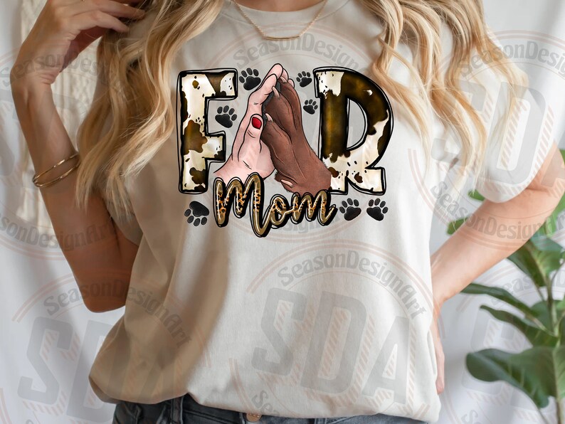 Fur Mom Png Cowhide Fur Mom Pngleoparddigital Download - Etsy