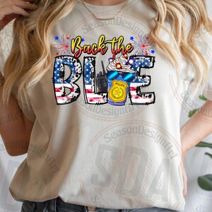 Western Back the Blue Png Sublimation Design Download, USA Flag Png ...