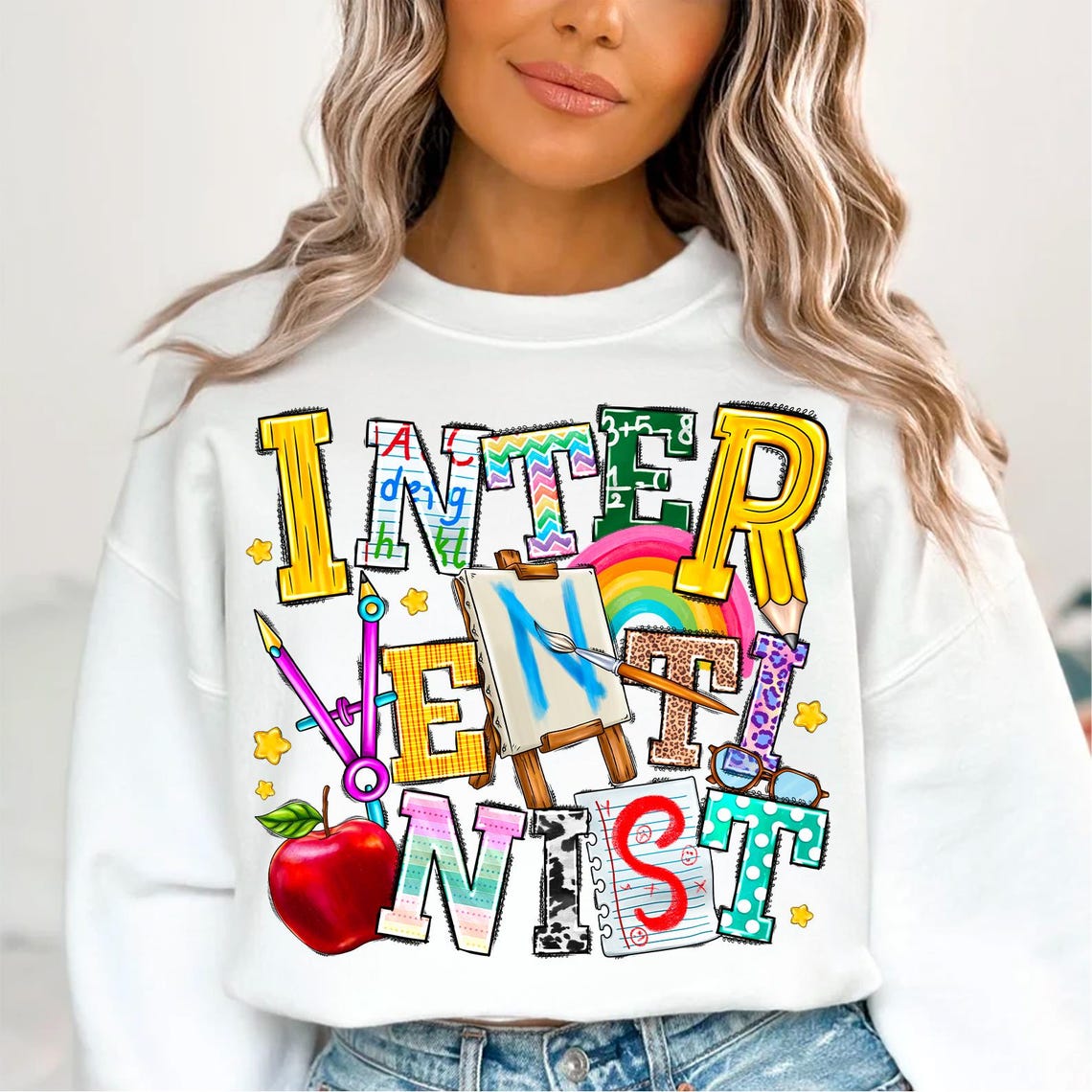 Interventionist Teacher PNG: Back to School Design (digital Download ...