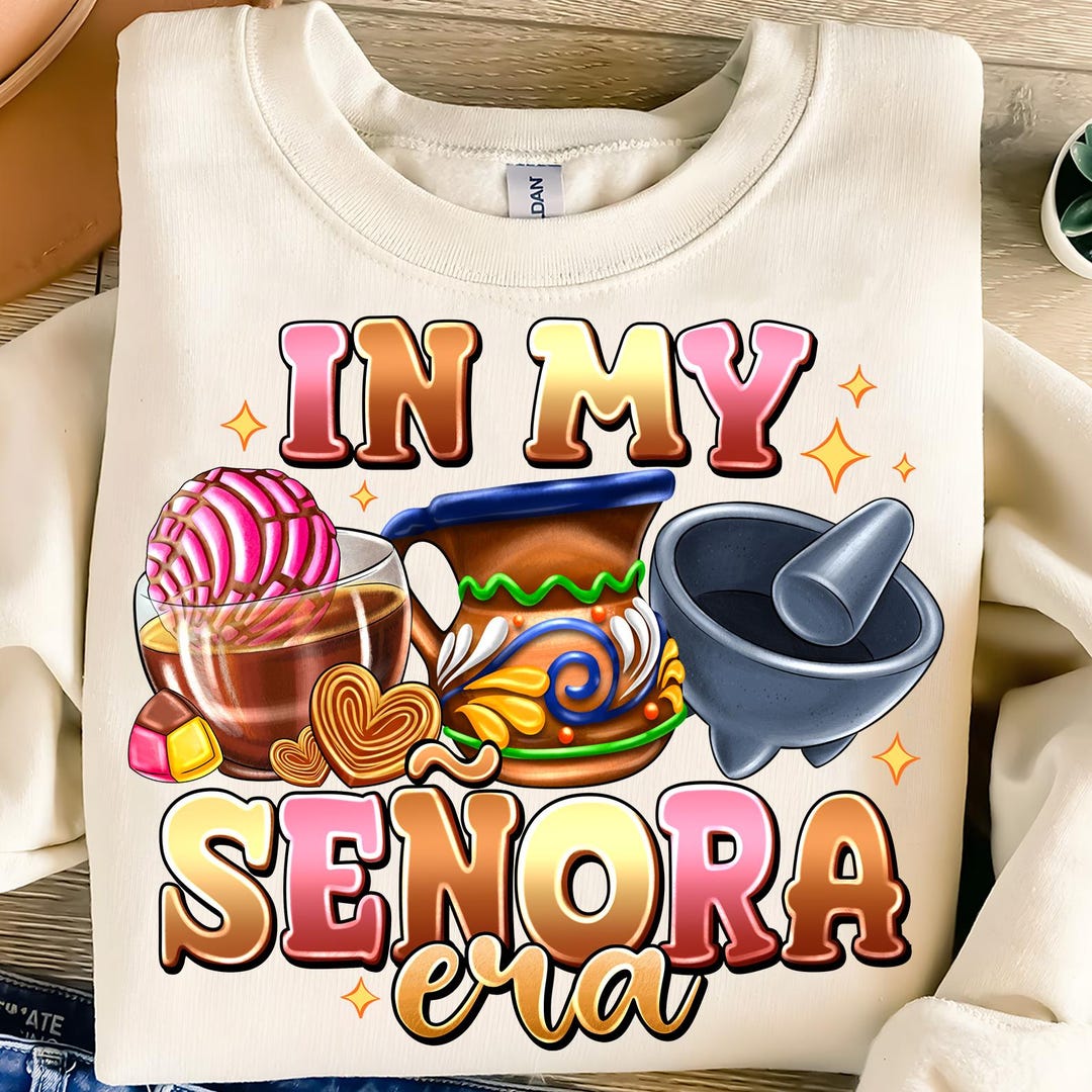Señora Era PNG: Latina Plant Lady, Mexican Mom Sublimation Design ...