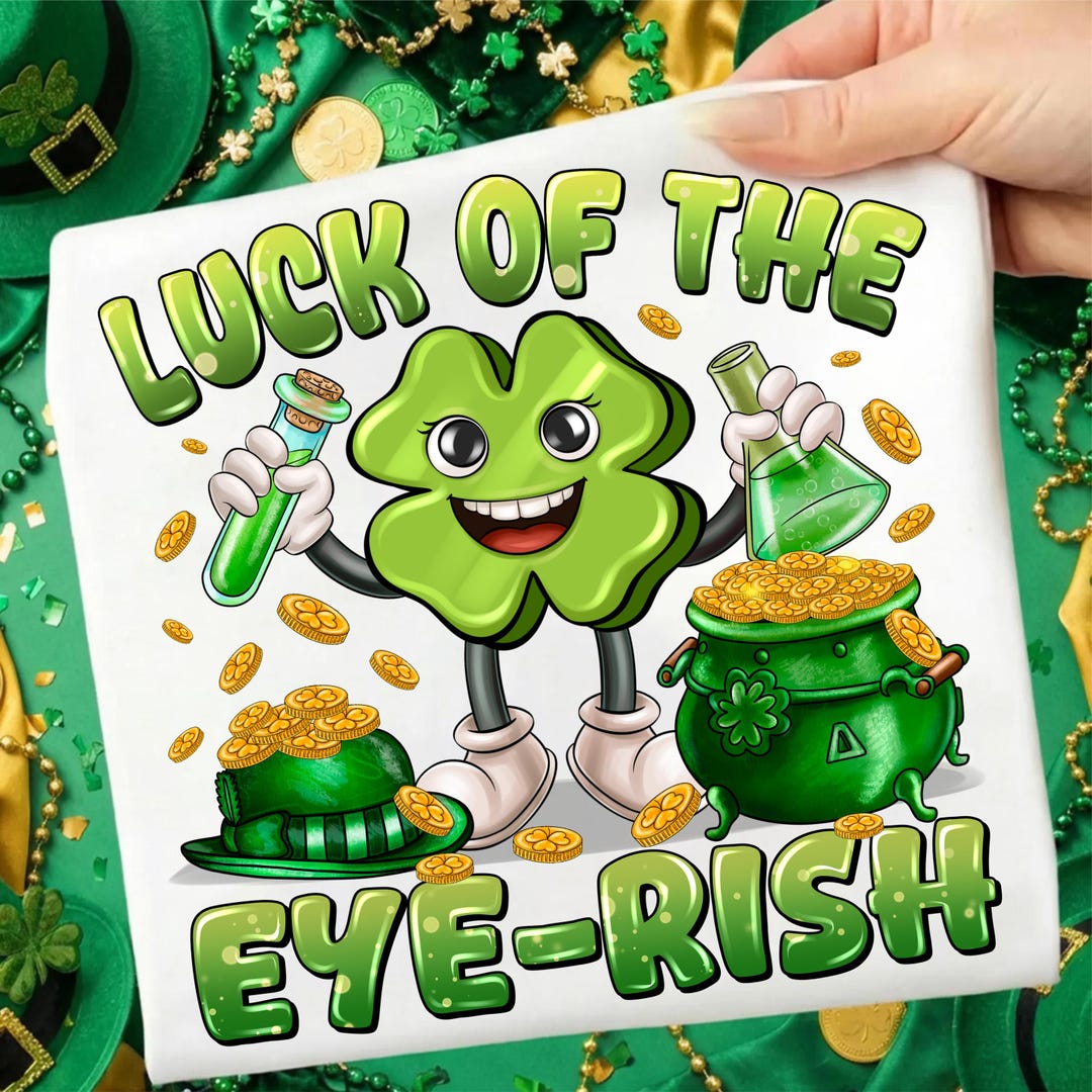Luck of the Eye-rish Png, St Patrick's Day Optometry Png, Optometrist ...