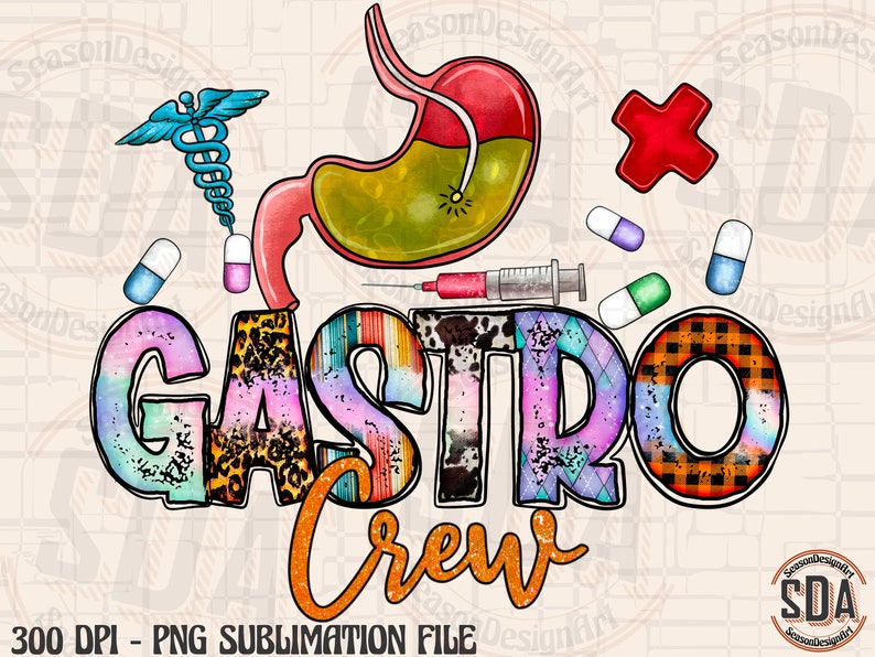 Gastro Crew Sublimation Design: Nurse Life PNG (digital Download) - Etsy