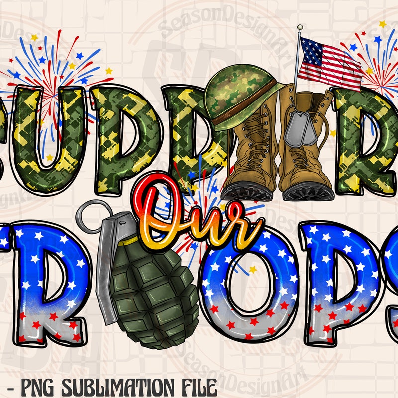 Support the Troops Svg - Etsy