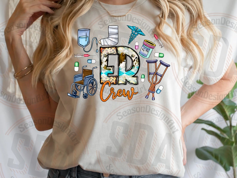 ER Crew Sublimation Design Png Emergency Room Pngnurse Life - Etsy