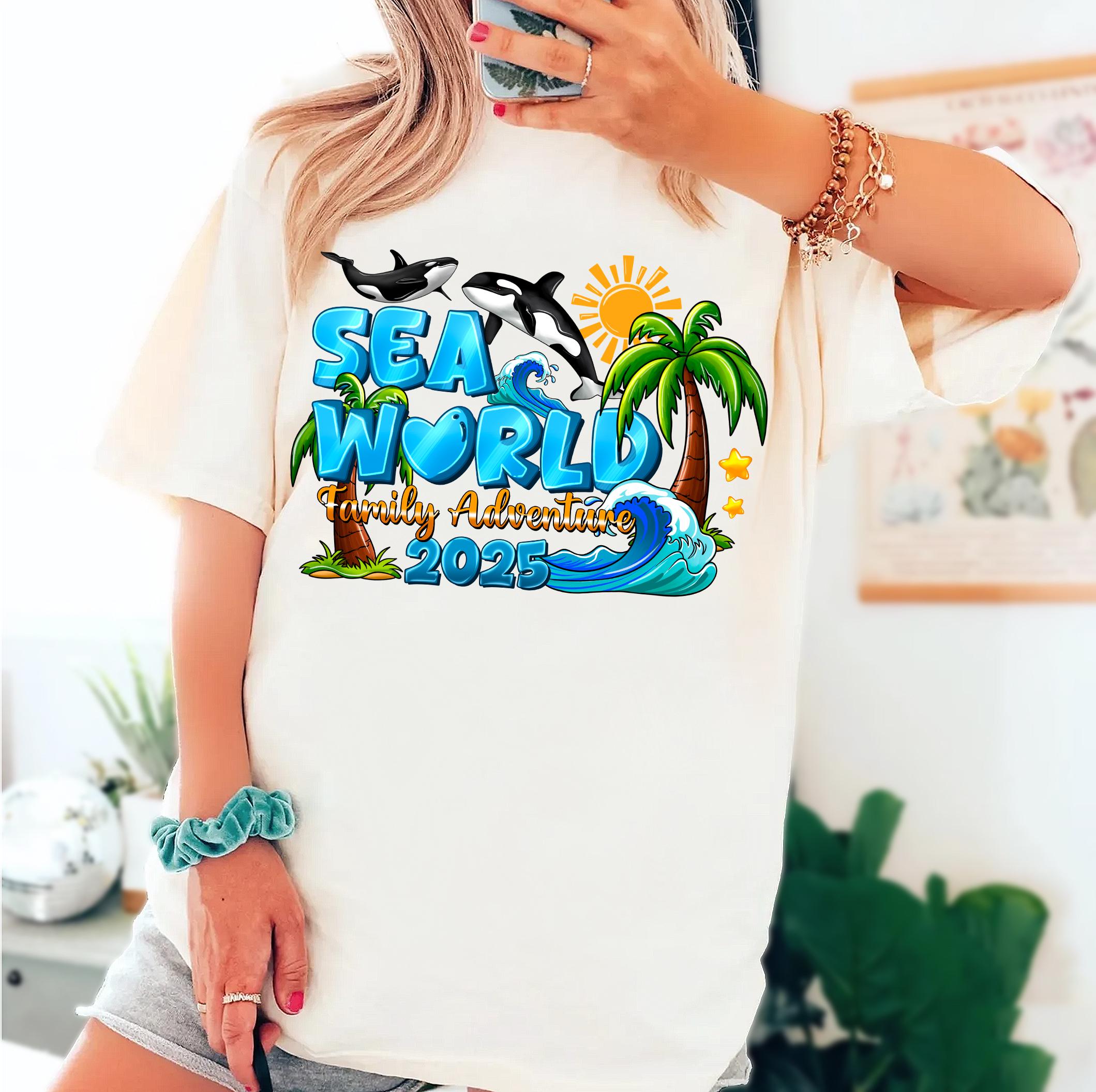 Seaworld Family Adventure 2025 PNG: Sublimation Design (digital ...