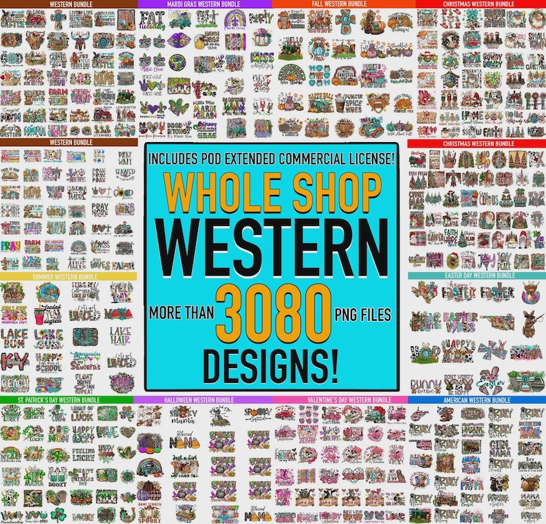 Entire Store Bundle, All Past and Future Designs, Commercial Use ...