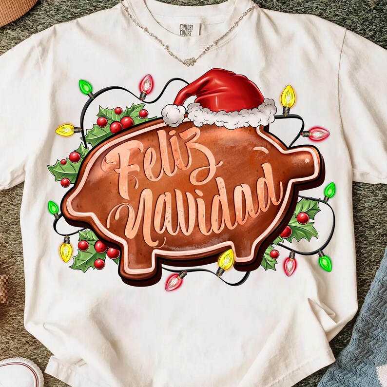 Feliz Navidad Marranito PNG: Mexican Christmas Clipart (digital ...