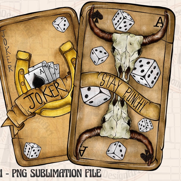 Western Playing Cards Png - Etsy