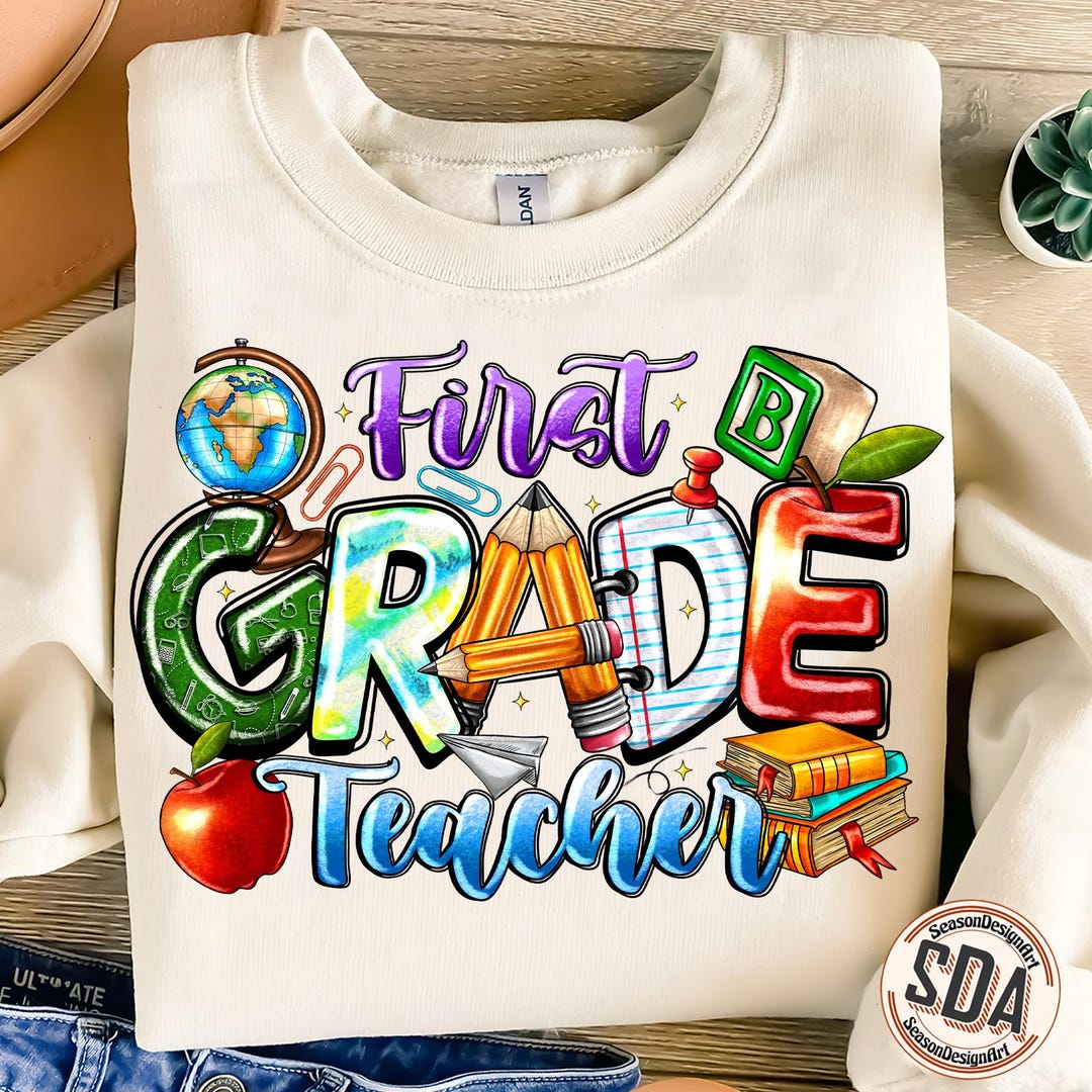 First Grade Crew PNG, Back to School Png, 1st Grade Crew Png, First ...