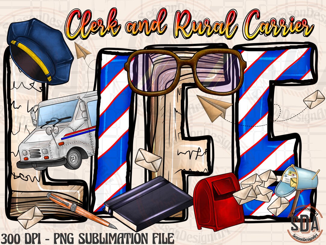 Postman Life PNG: Postal Worker Sublimation Design (digital Download ...