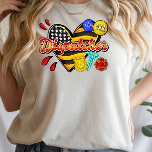 911 Dispatcher Heart Flag PNG: Sublimation Design (digital Download) - Etsy