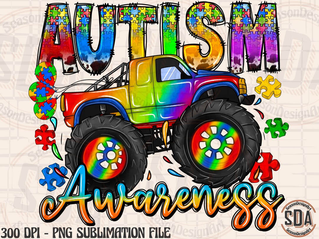 Autism Awareness Crusher Png, Autism Crusher Png, Sublimation Design ...