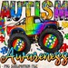 Autism Awareness Crusher Png, Autism Crusher Png, Sublimation Design ...