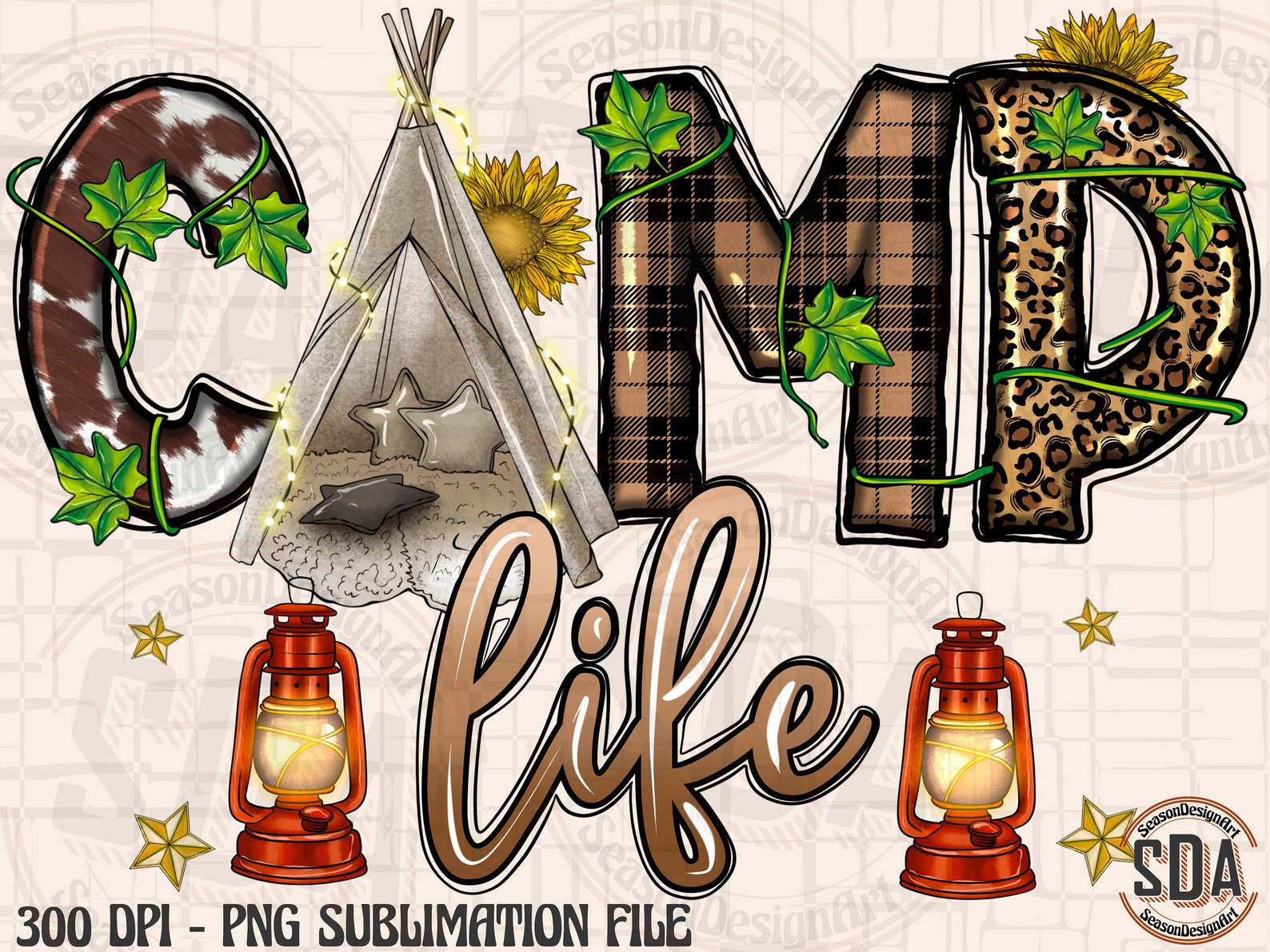 Western Camp Life PNG: Sublimation Design (digital Download) - Etsy