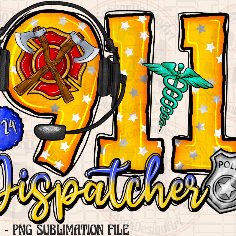 911 Dispatcher Svg - Etsy