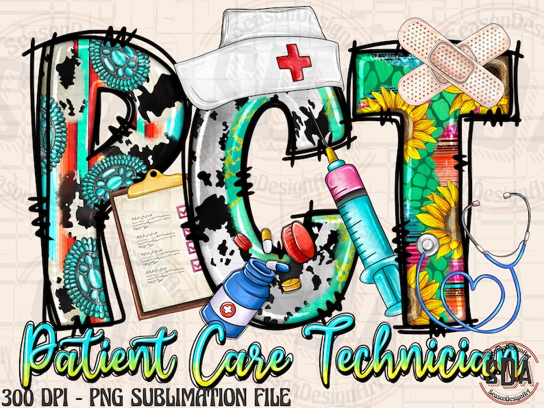 Western PCT Nurse PNG: Sublimation Design Download - Etsy