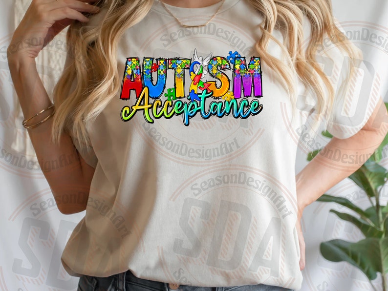 Autism Acceptance Png Advocate Awareness PNG Design Autism - Etsy