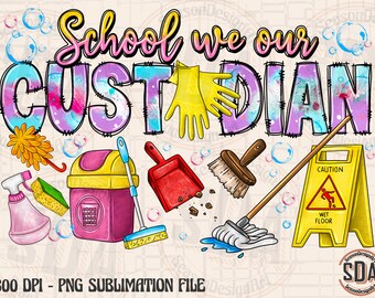 School Custodian Png Sublimation Design Download, Back to School Png ...