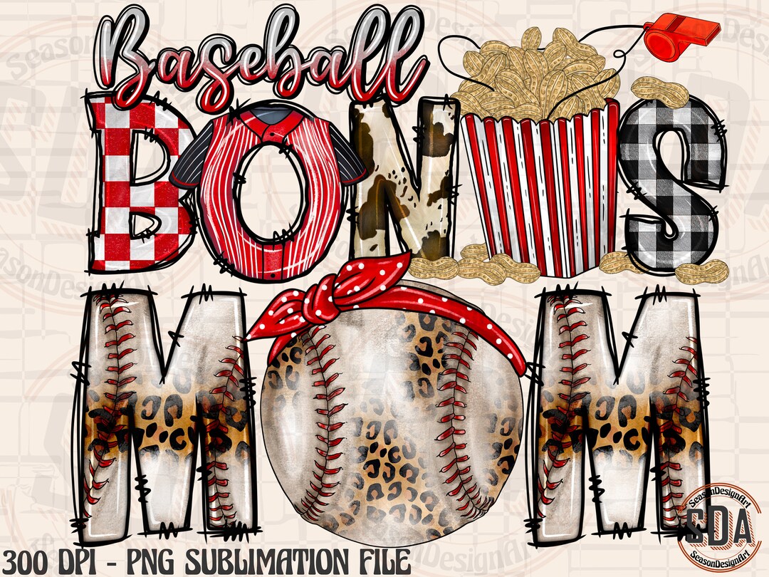 Baseball Bonus Mom Png,baseball Mom, Baseball Clipart, Transparent PNG ...