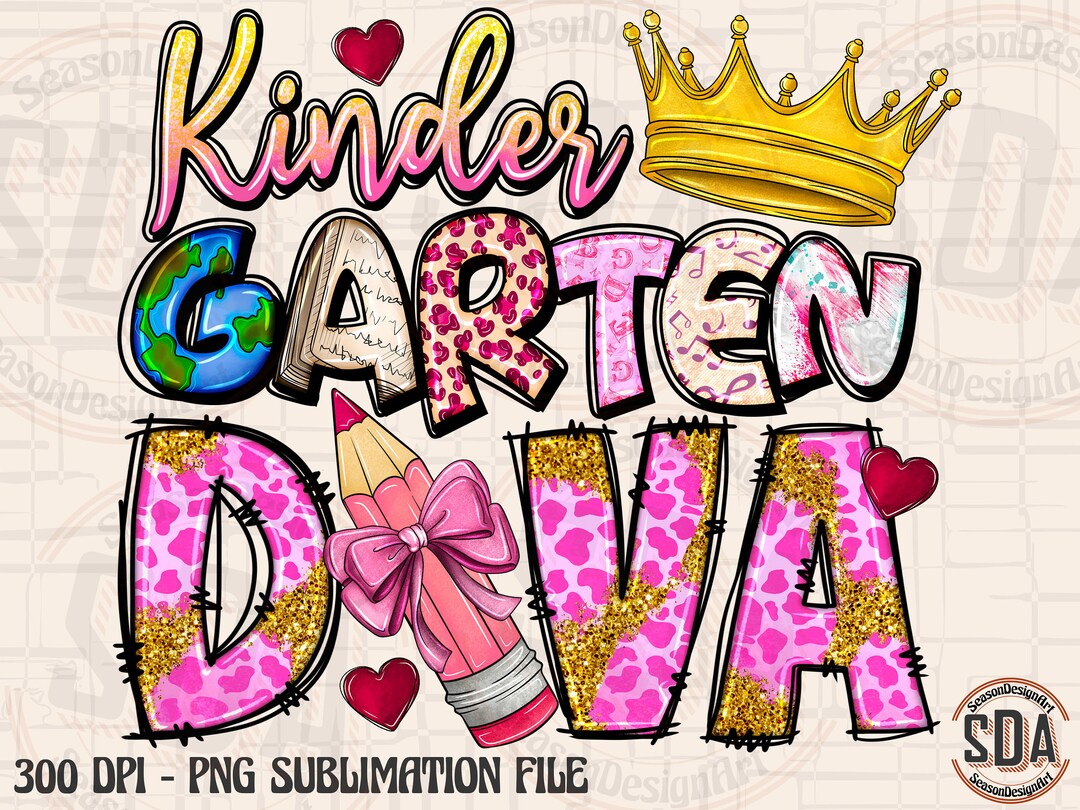 Kinder Grade Diva PNG, Girl 5th Grade, Back to School, First Day of ...